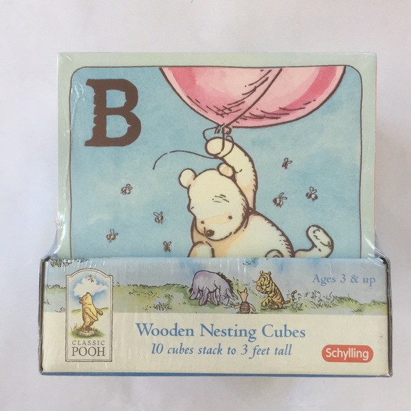 Toys | Winnie The Pooh Wooden Nesting Cubes | Poshmark